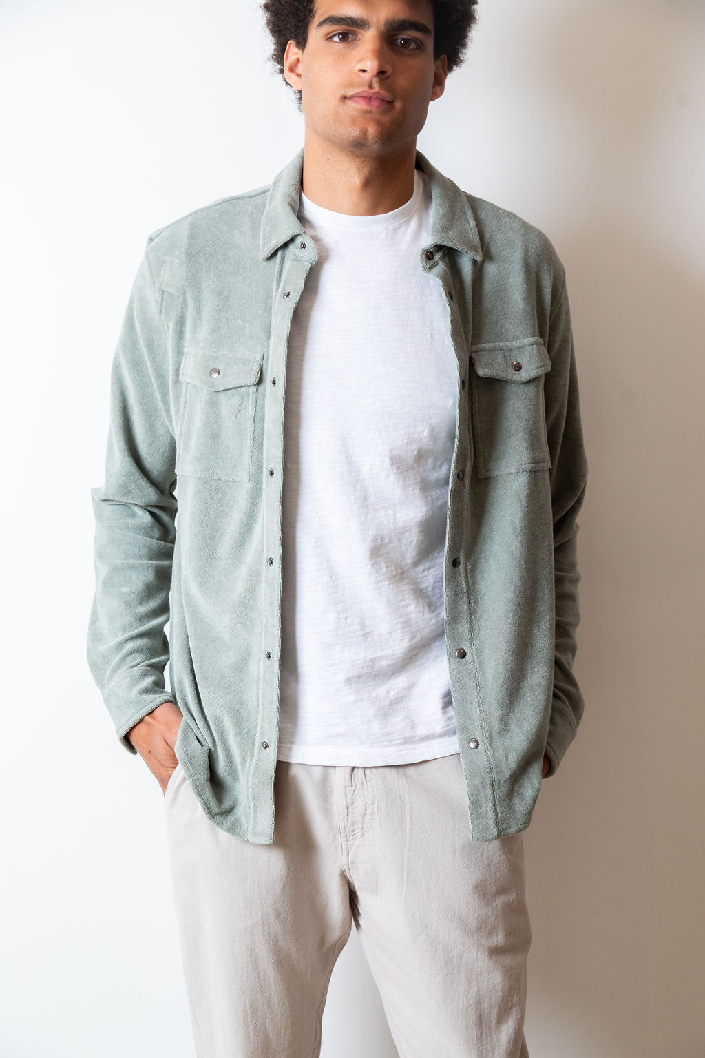 MARTIN OVERSHIRT | Sage – Leonard Frisbie