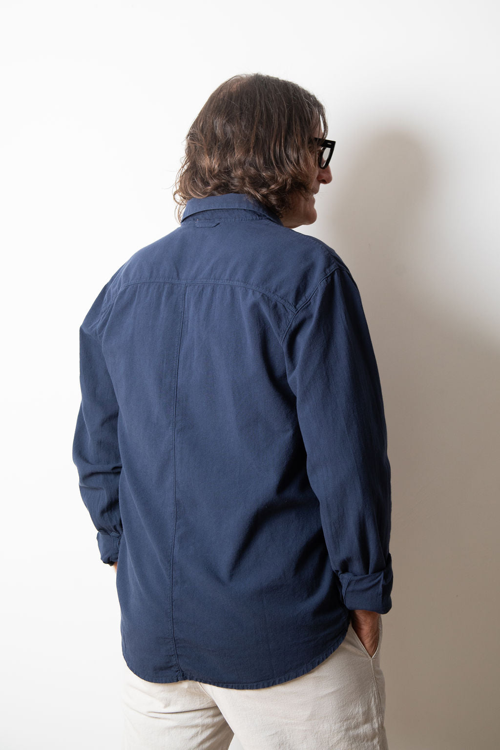 BILL BUTTON UP | Dark Indigo – Leonard Frisbie