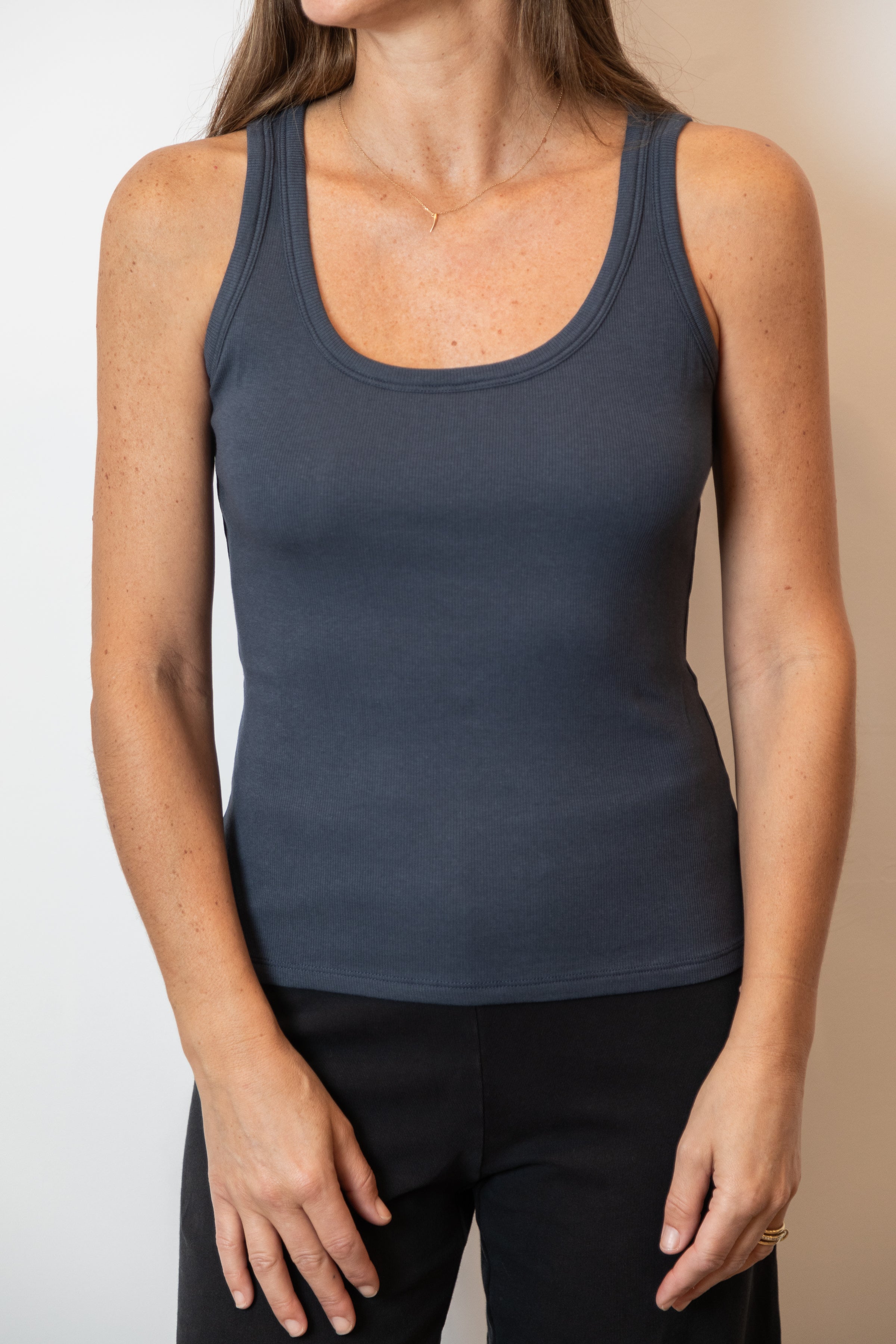 Sadie Tank | Navy – Leonard Frisbie