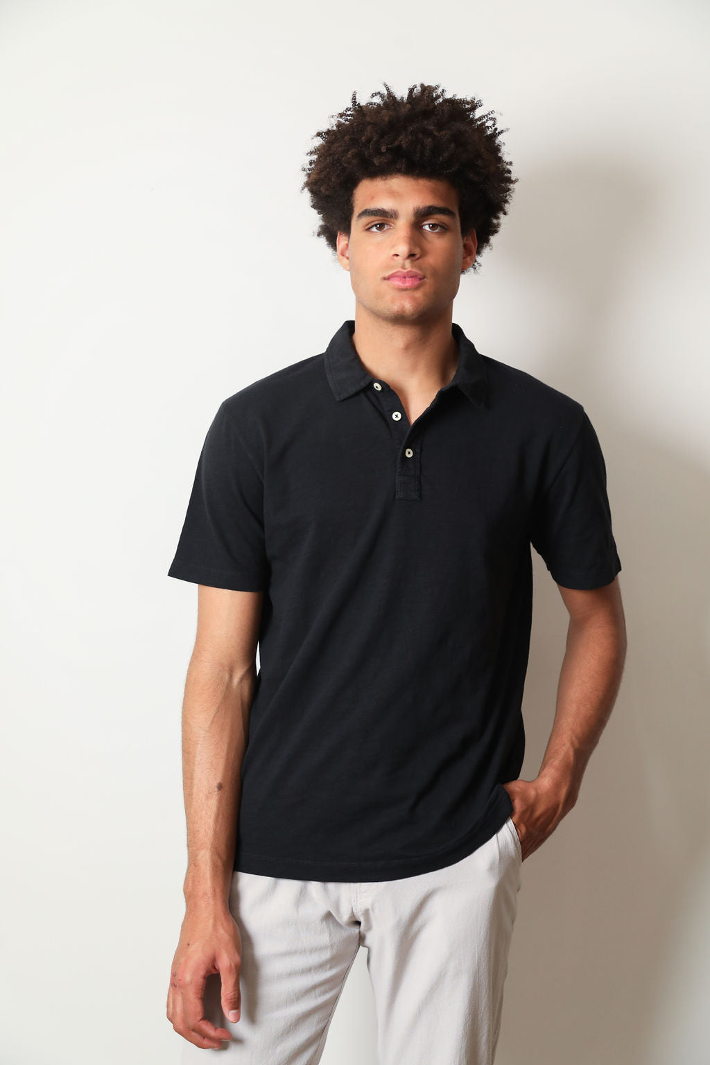 BRENT POLO | Black – Leonard Frisbie