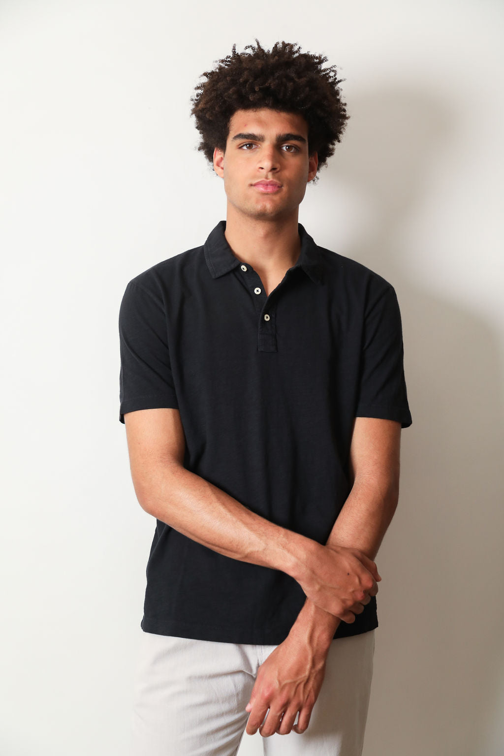 BRENT POLO | Black – Leonard Frisbie