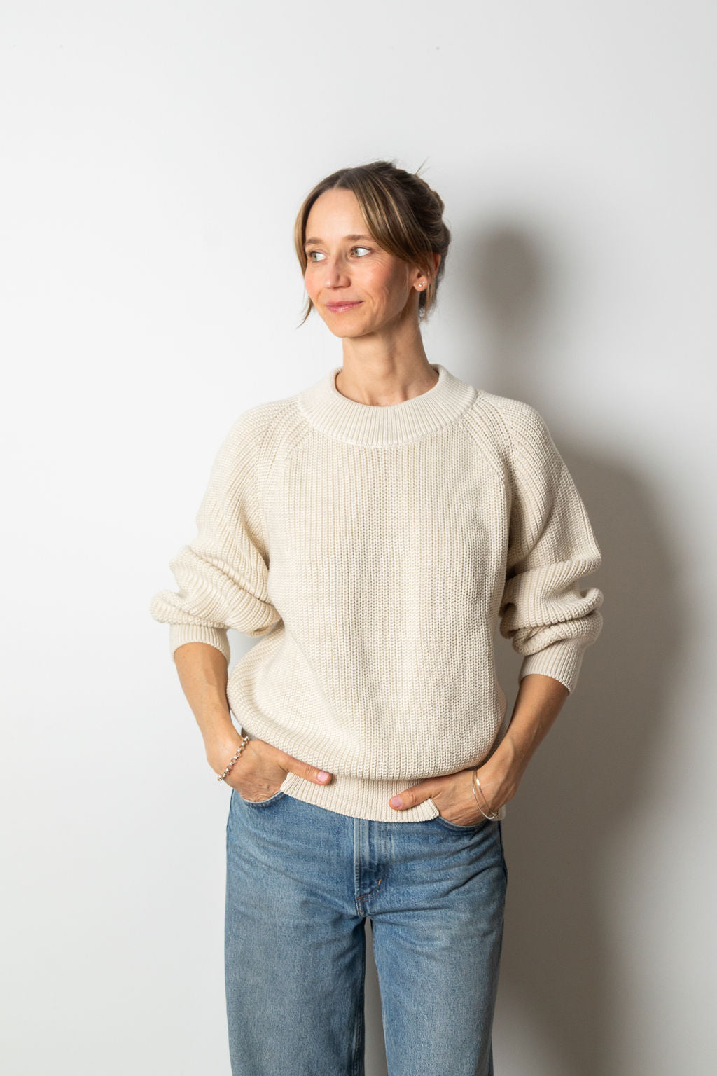Millie Crew Neck | Ecru – Leonard Frisbie